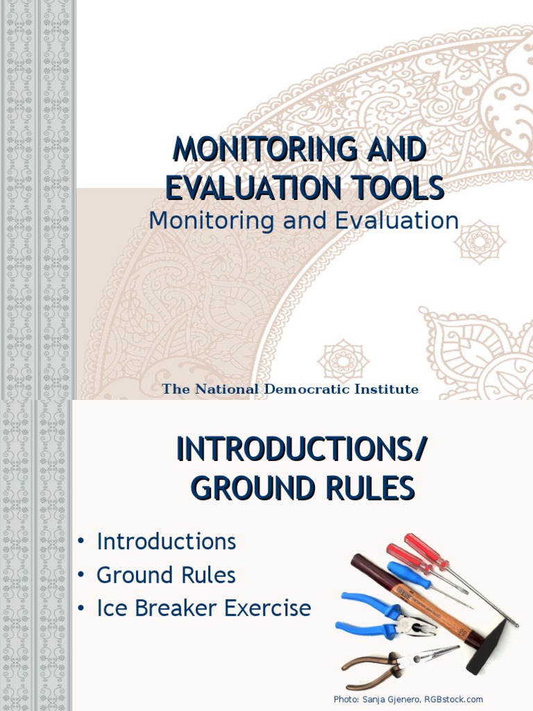 Monitoring And Evaluation Tools Pdf Program Evaluation Monitoring