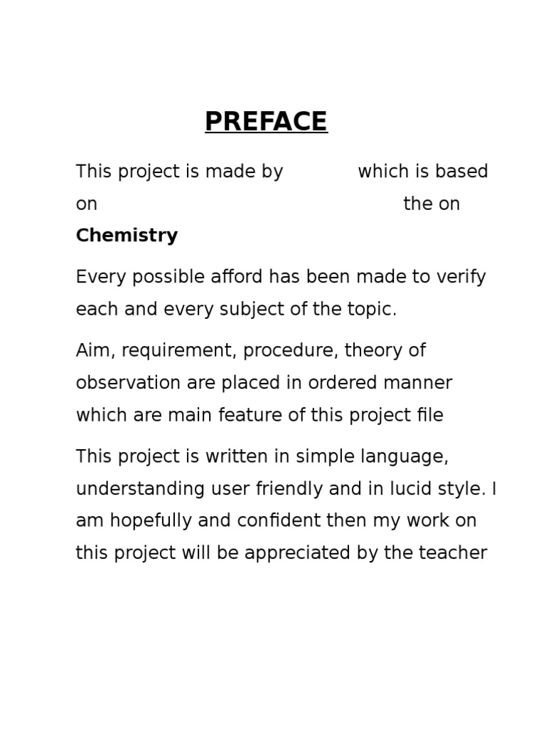 How To Write Preface | PDF