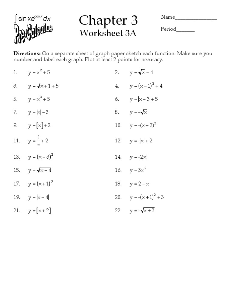 Worksheet 3A | PDF