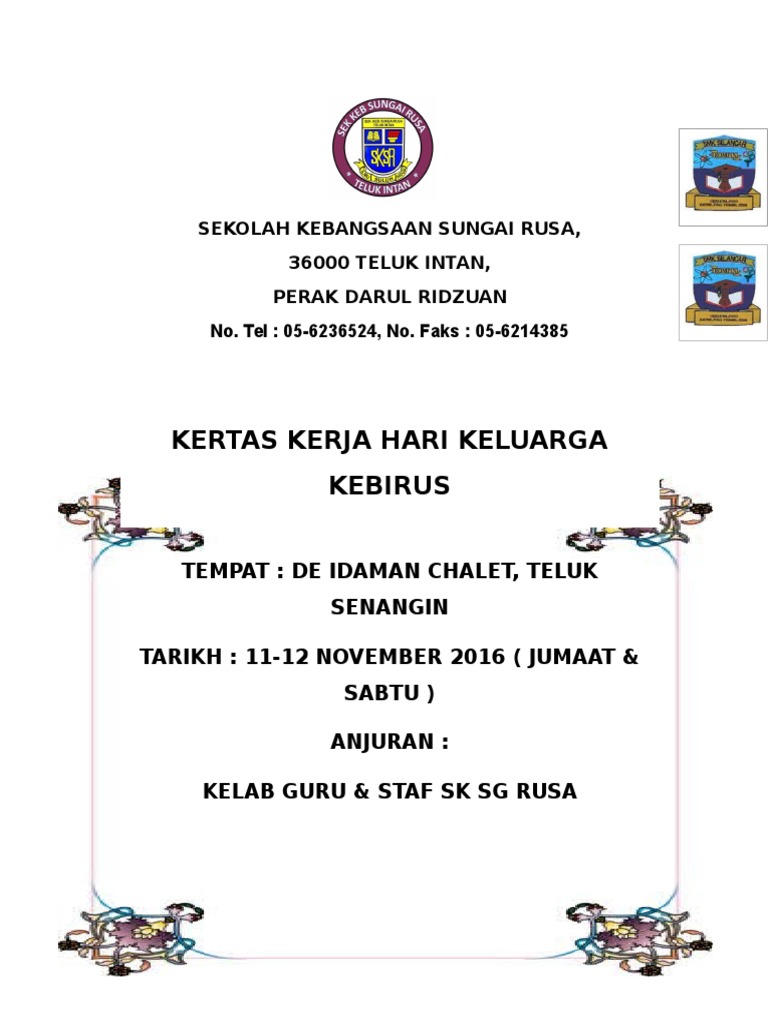 Hari Keluarga SKSR 2016 | PDF | Kesehatan Holistik