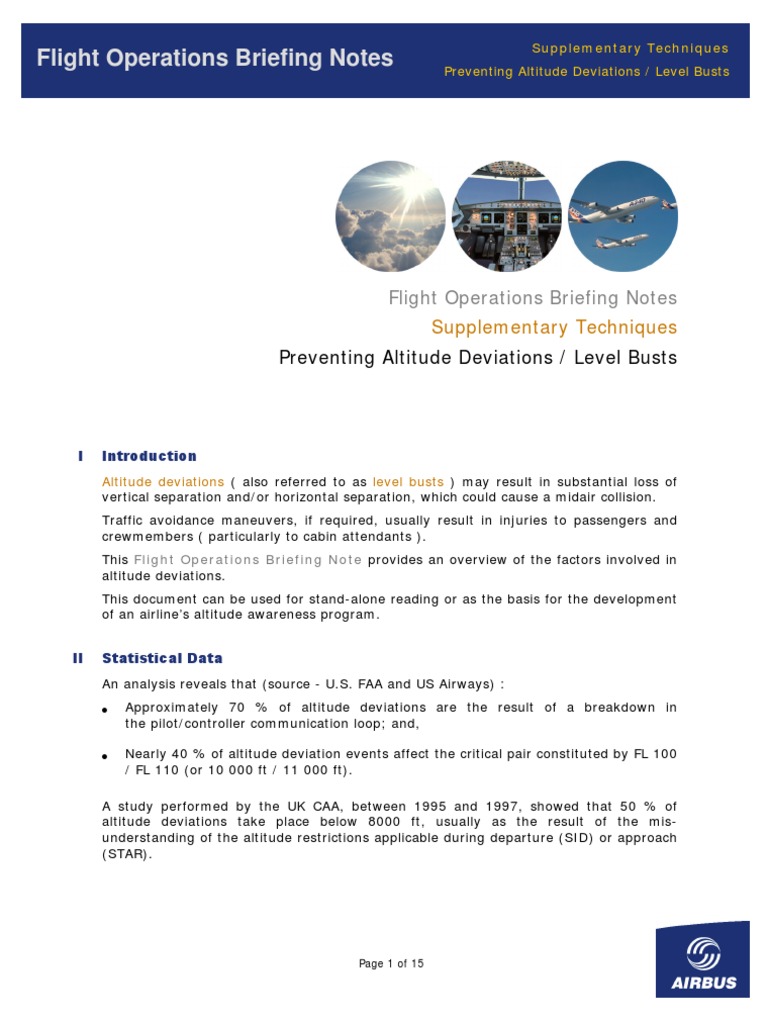 Preventing Altitude Deviations in Flight | PDF | Air Traffic Control ...