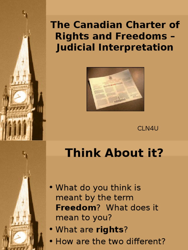 The Canadian Charter of Rights and Freedoms 12u-3 | Liberty | Rights