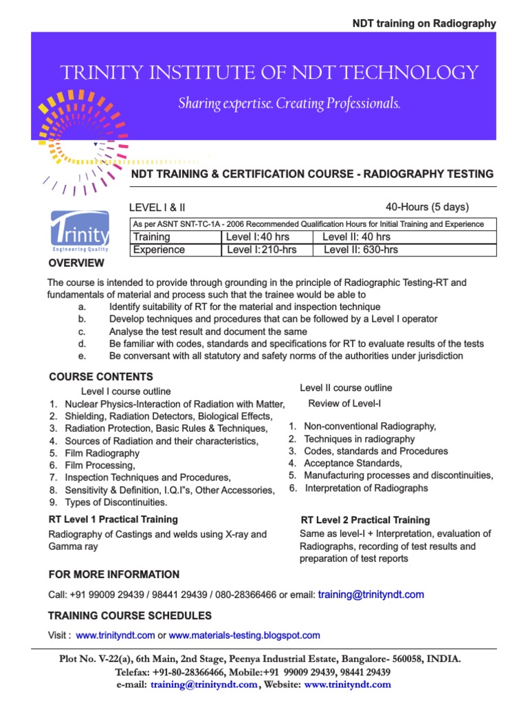 Trinity Institute of NDT Technology: Rinity | Download Free PDF ...