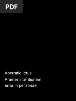 Aberratio Ictus | PDF | Intention (Criminal Law) | Assault