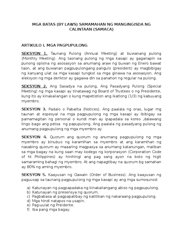 Mga Batas | PDF