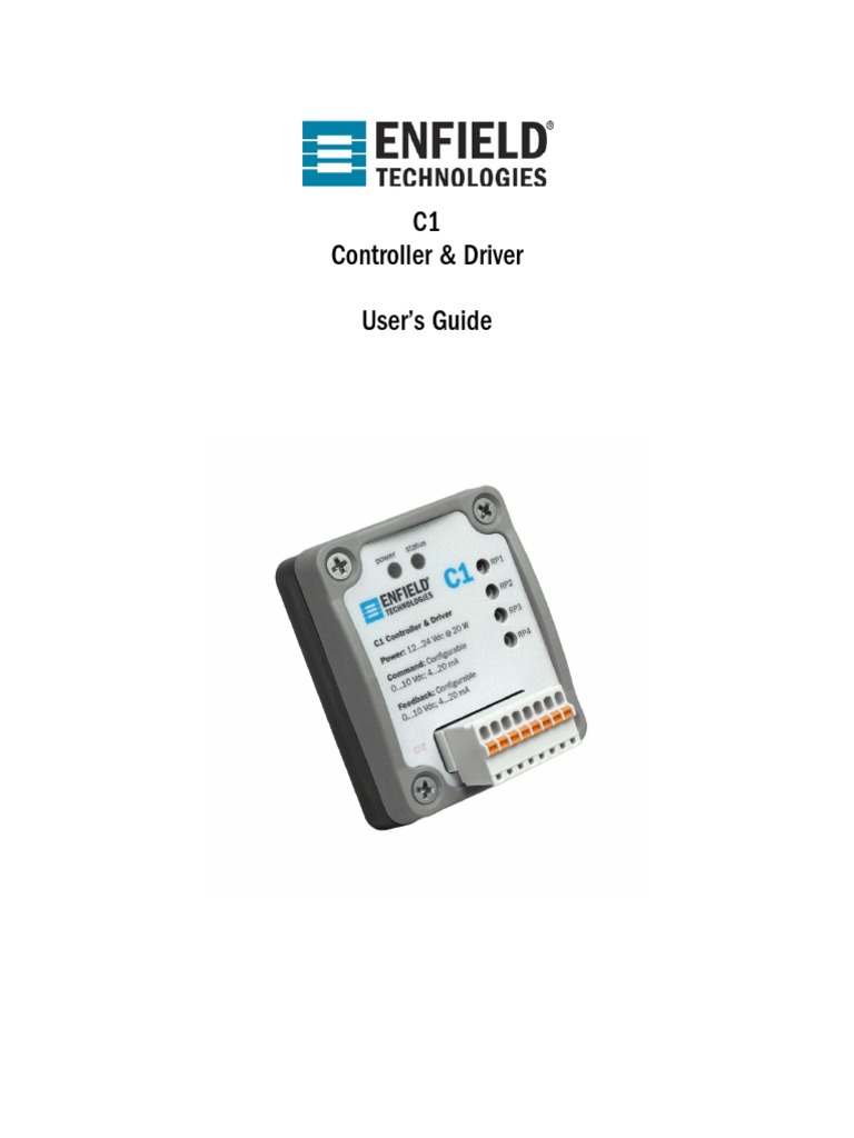 C1 Controller & Driver User's Guide | PDF | Feedback | Electrostatic ...