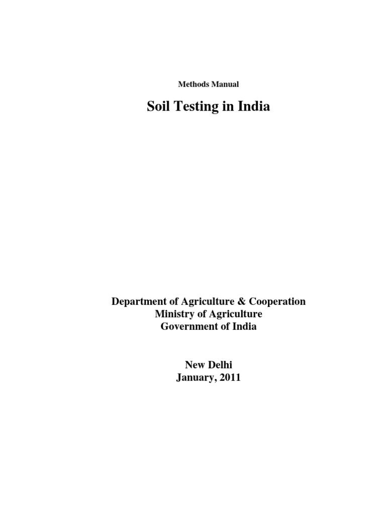 Soil Testing PDF | PDF | Plant Nutrition | Soil