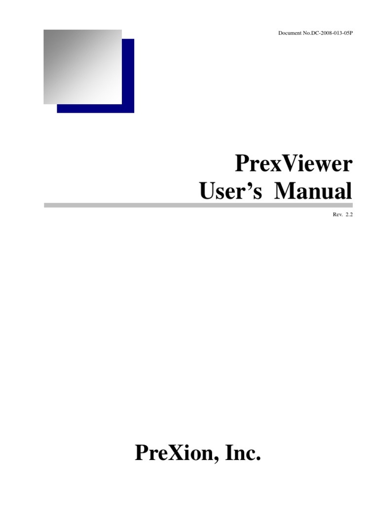 PrexViewer User Manual: 3D Viewing Guide | PDF | Button (Computing ...