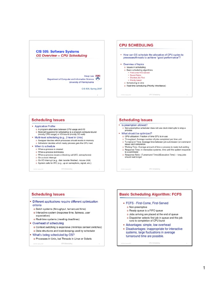 Os Schedule v2 | PDF | Scheduling (Computing) | Computer Engineering