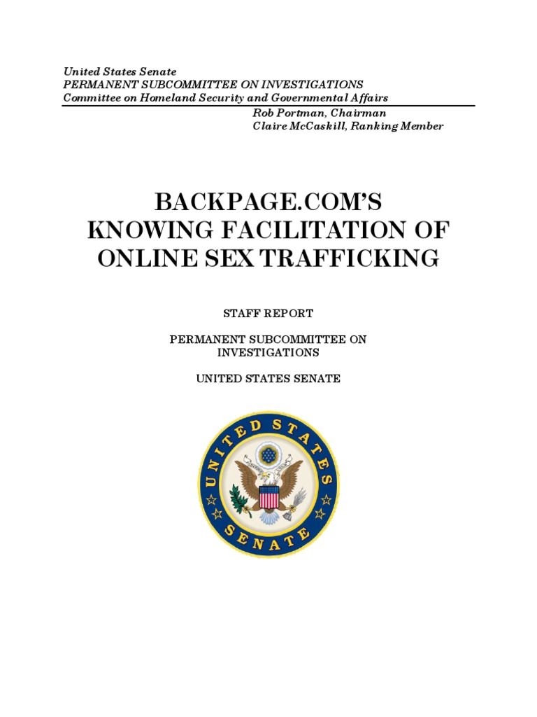 Backpage Report 2017.01.10 FINAL | PDF | Backpage | Human Trafficking
