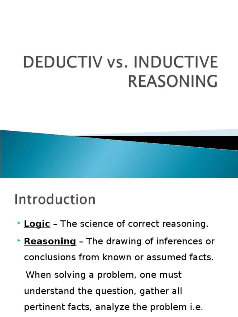 Deductive vs Inductive Logics | Argument | Logic