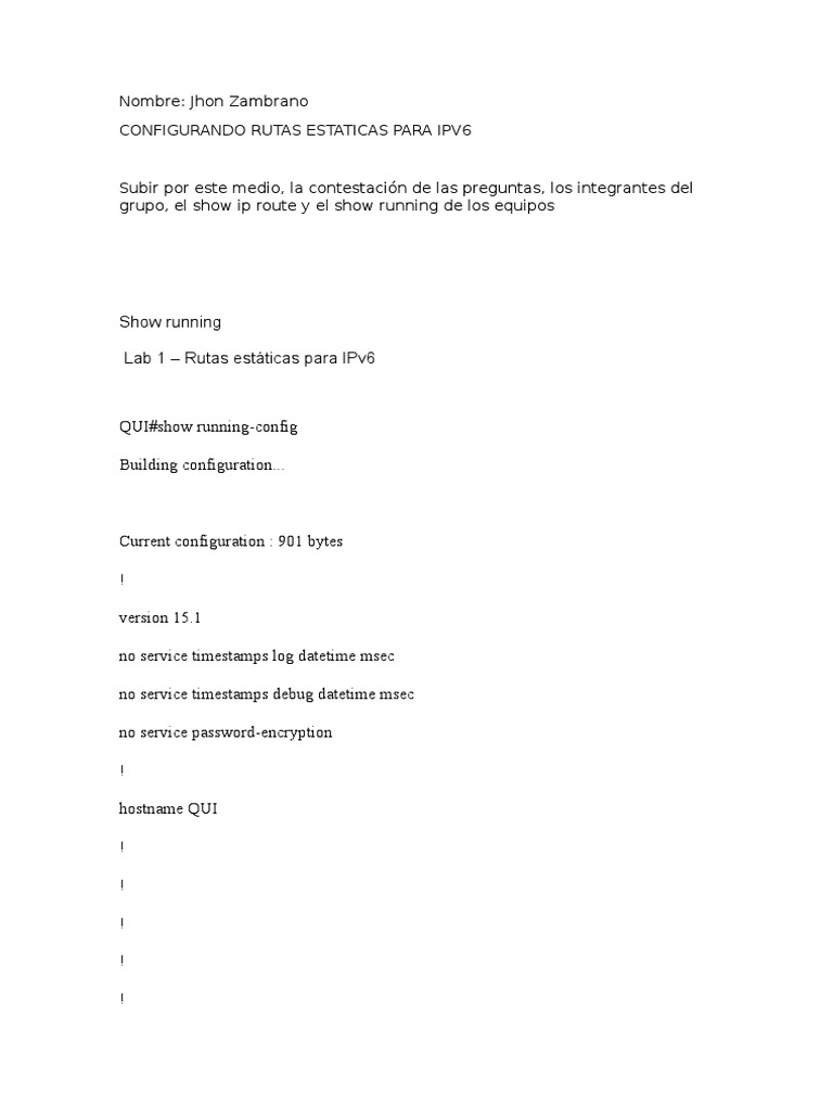 Jhono Cisco Lab | PDF