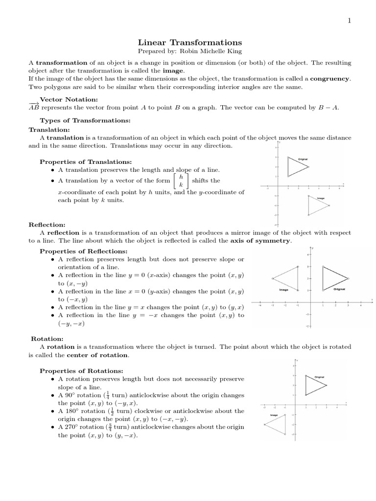 Linear Transformations