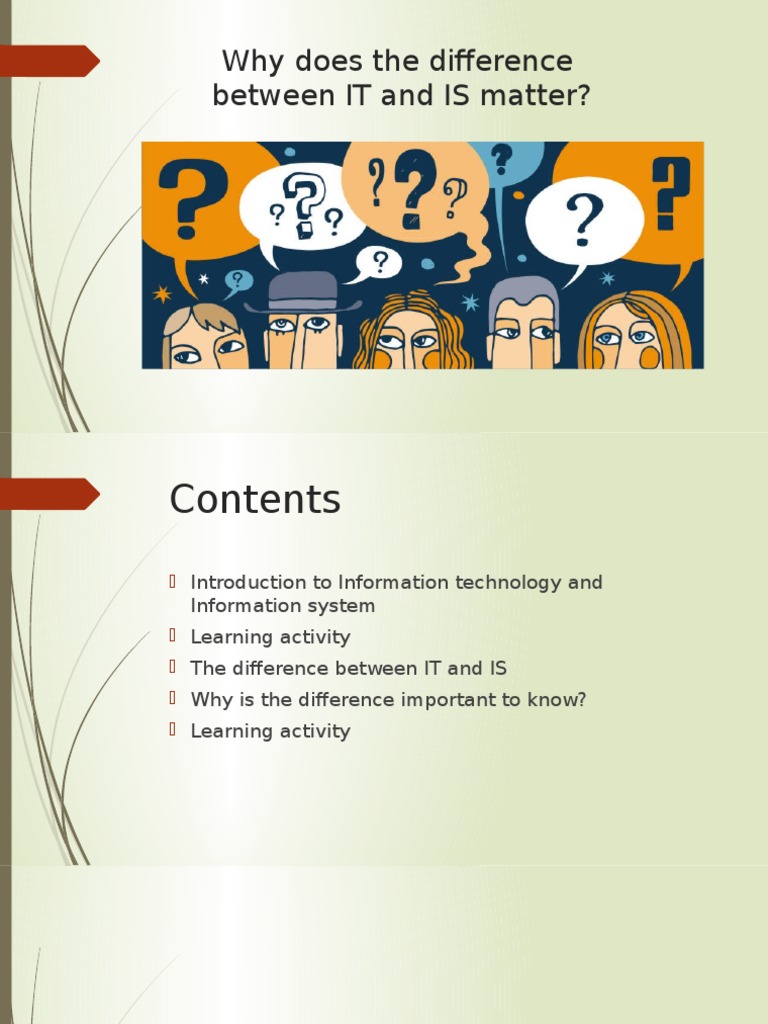 Understanding IT vs IS Differences | PDF | Information System | Email