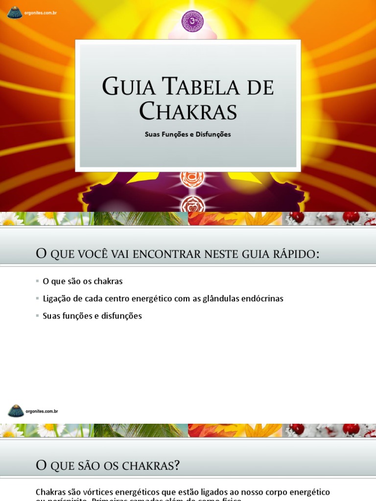 Guia Tabela de Chakras | PDF