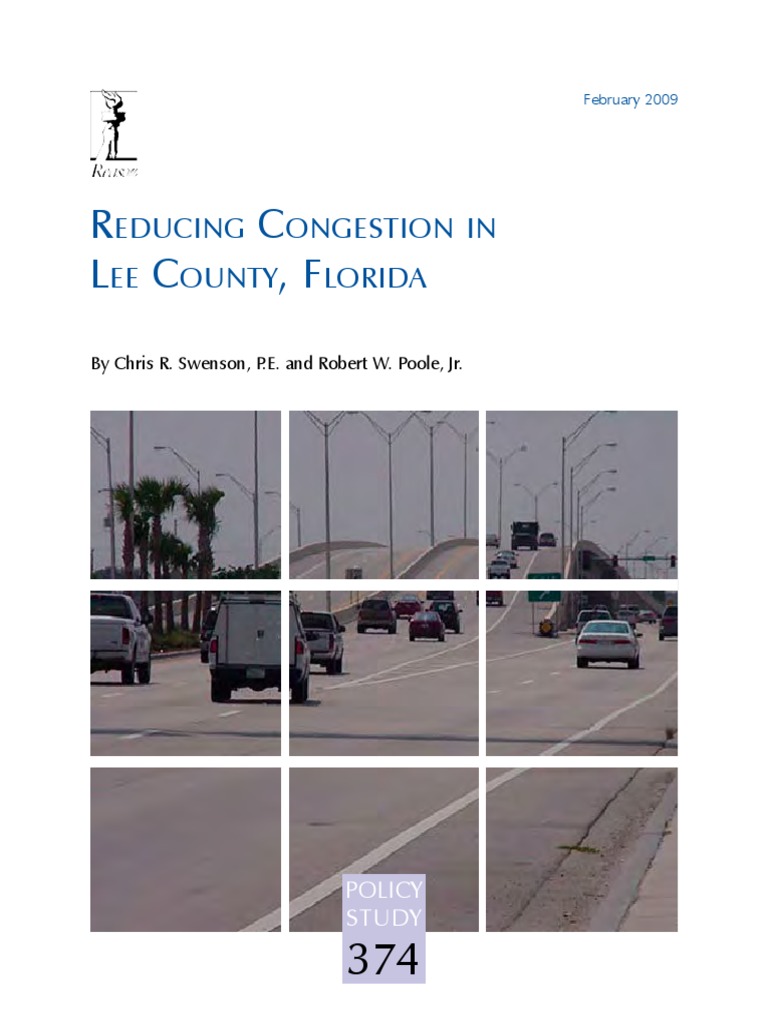 Reducing Congestion in Lee County, Florida | PDF | Traffic Congestion ...