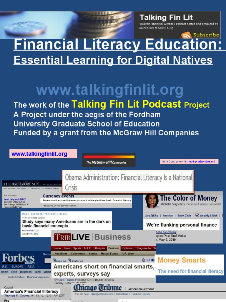 Financial Literacy Resources for Educators | PDF | Financial Literacy ...