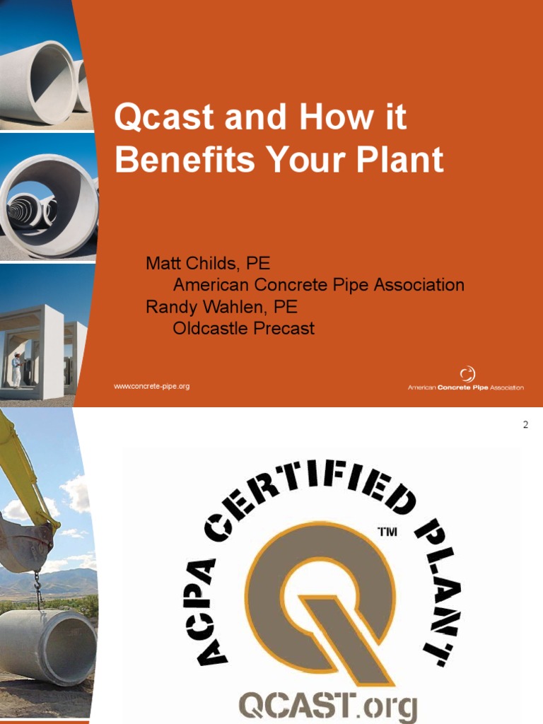 QCast Benefits For ATCO Draft | PDF | Calibration | Precast Concrete