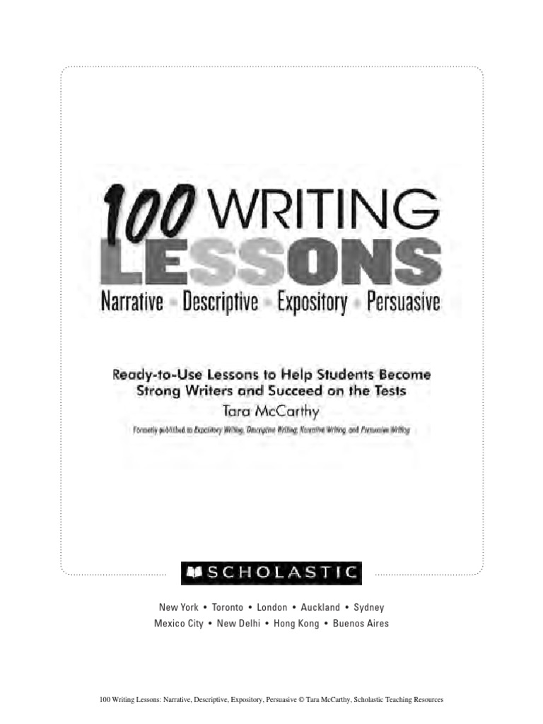 100 Writing Lessons | PDF | Narrative | Narration
