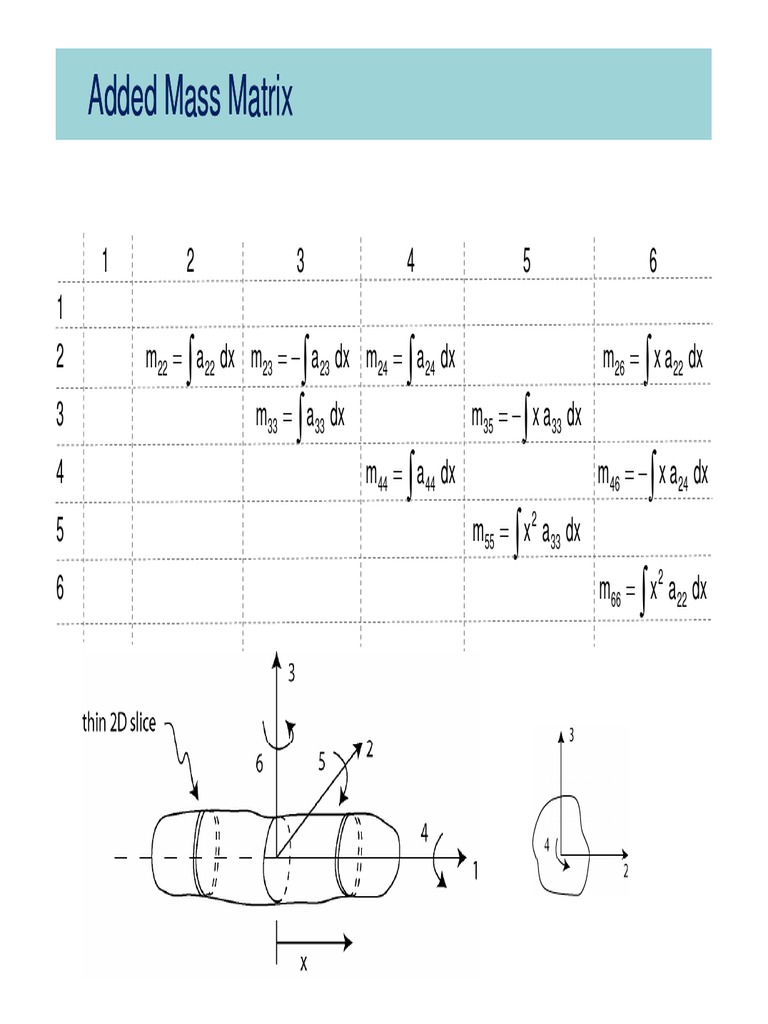 Calculate Added Mass Coefficients for 2D Body | PDF