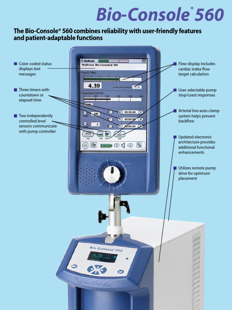 BioConsole 560 Brochure | PDF | Vortices | Pump