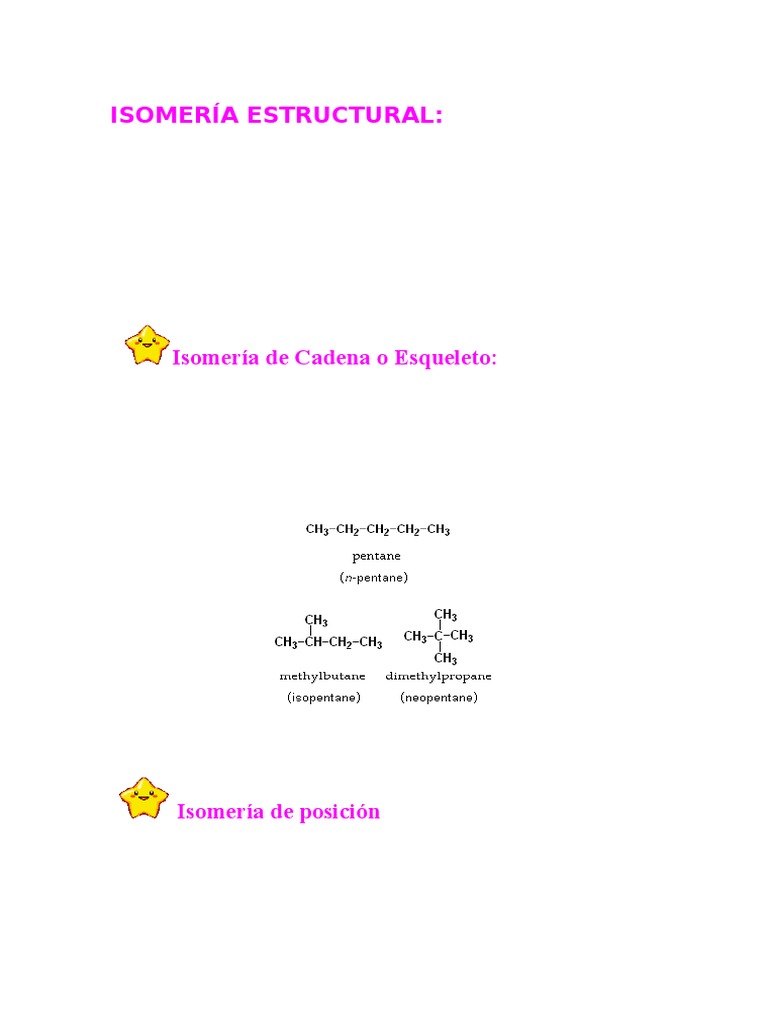 Isomería Estructural | PDF | Isómero | Chiralidad (Química)