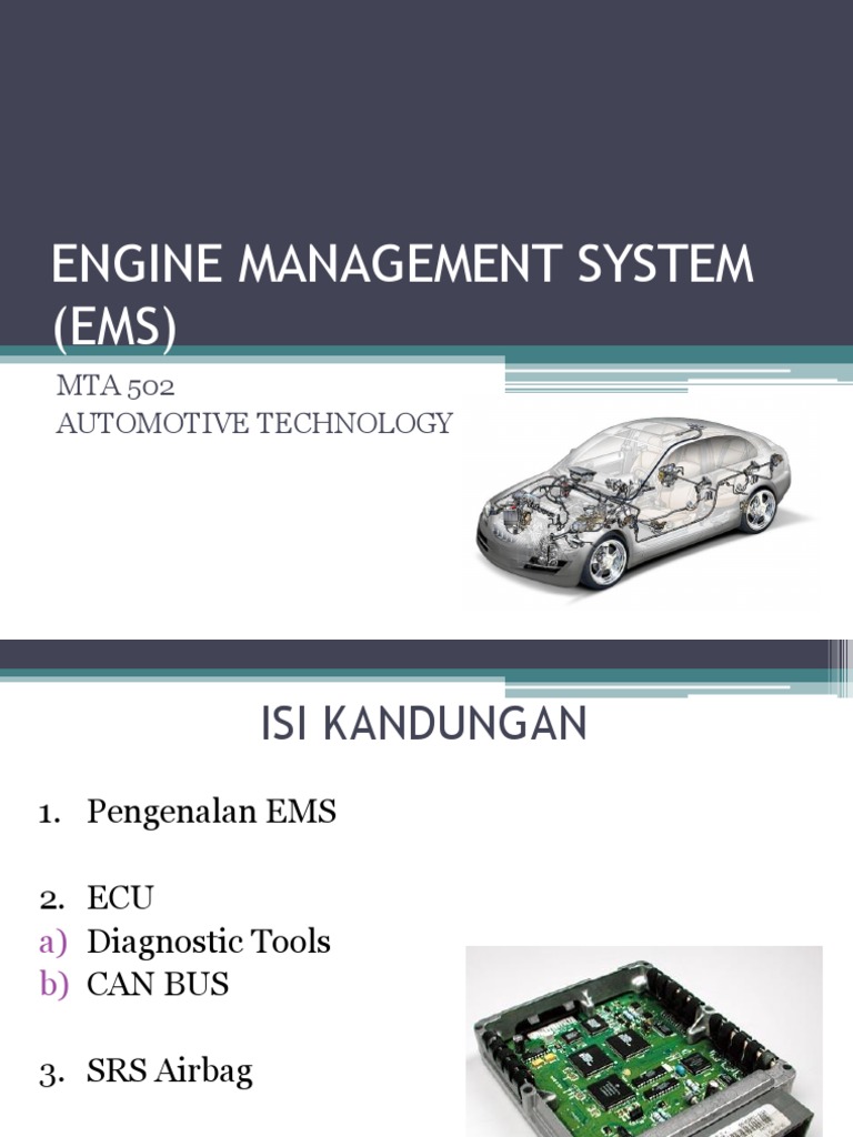 An Overview of Automotive Engine Management Systems and Components ...