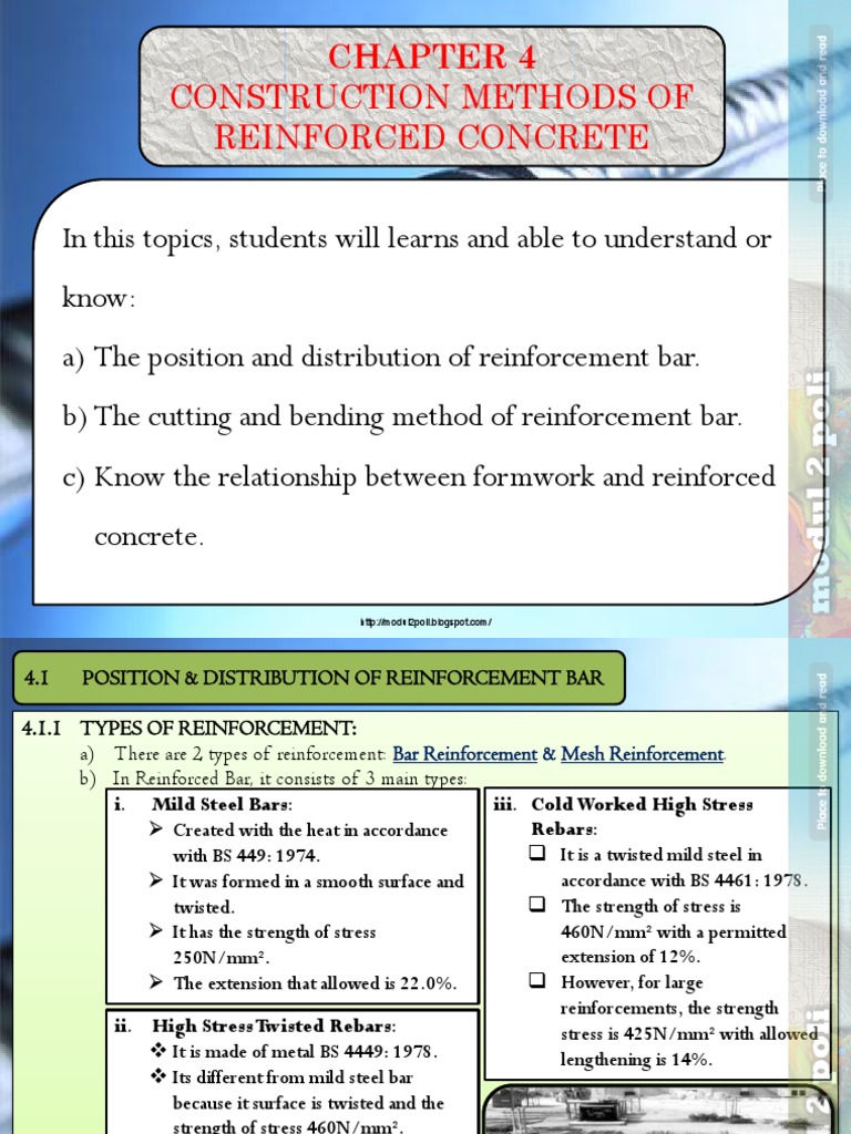 Reinforced Concrete Construction Methods | PDF | Architectural Elements ...