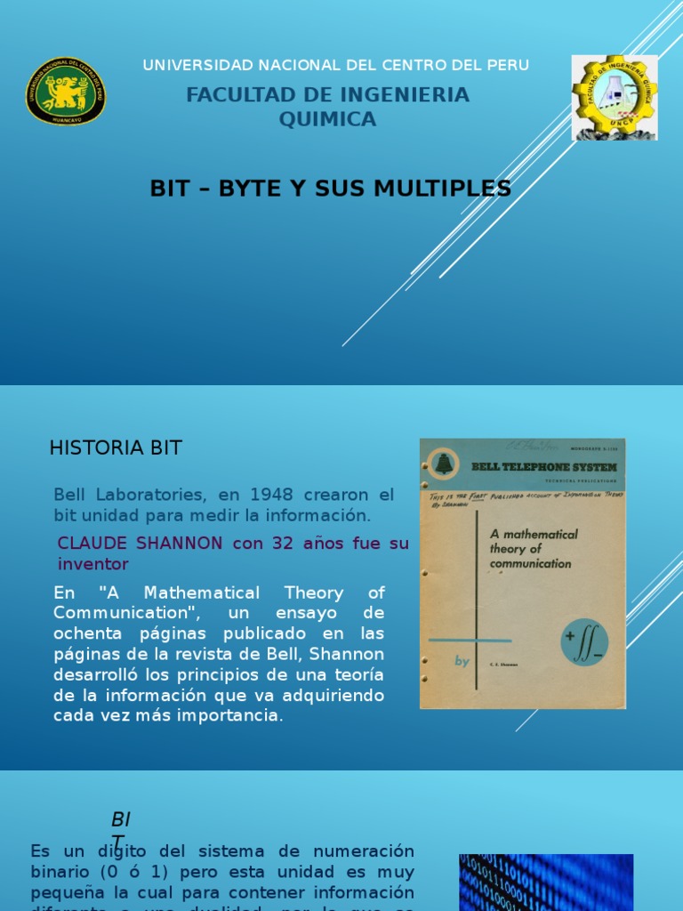 03 Medición de La Información Bit, Byte y Sus Múltiplos | PDF | Byte | Poco