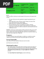 Chemical Control Program | PDF | Audit | Safety