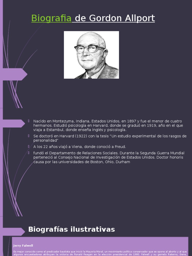 Biografia de Gordon Allport | PDF