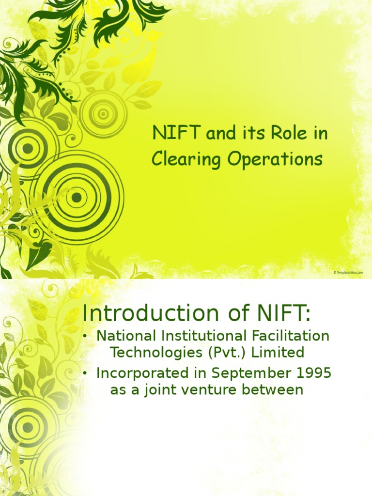 NIFT and Its Role in Clearing Operations | PDF | Cheque | Banks