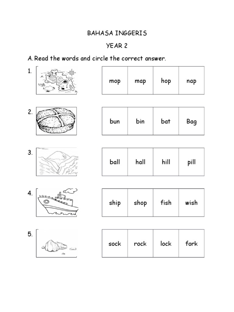 Bahasa Inggeris Tahun 2 016 | PDF