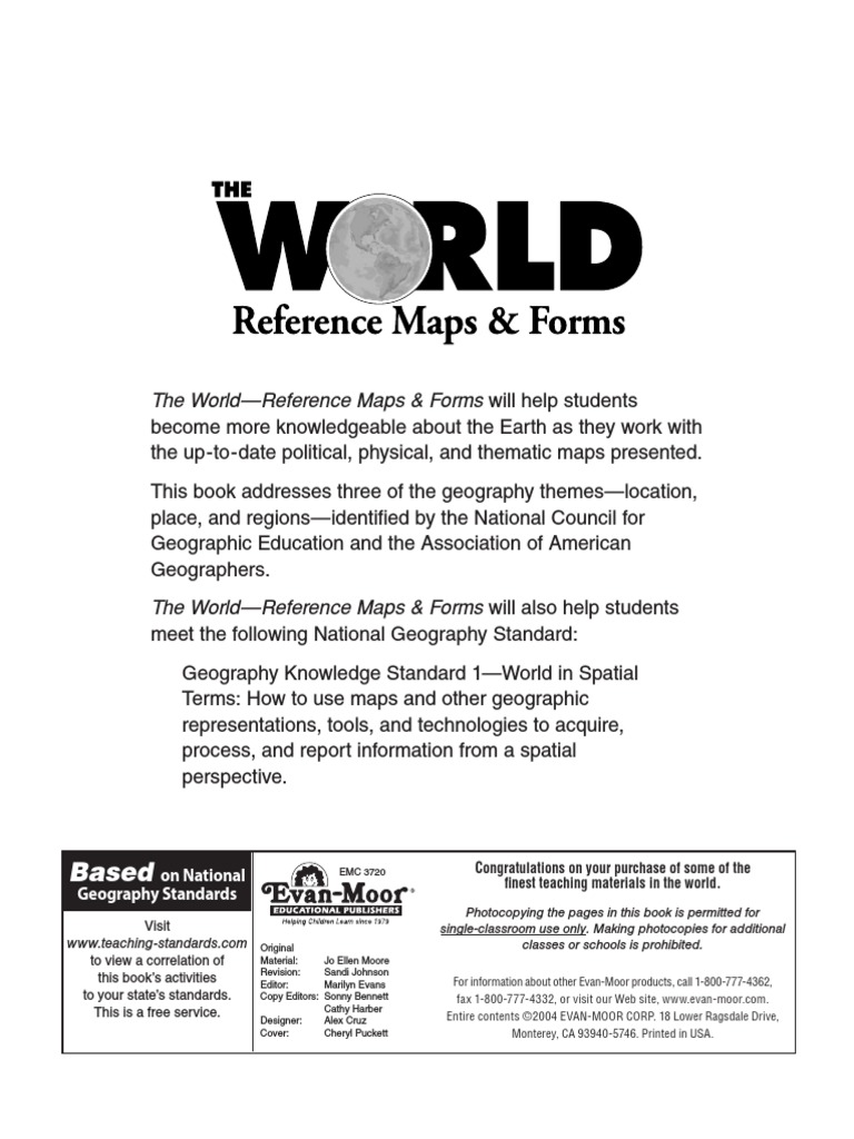 Based: The World-Reference Maps & Forms Will Help Students | PDF ...