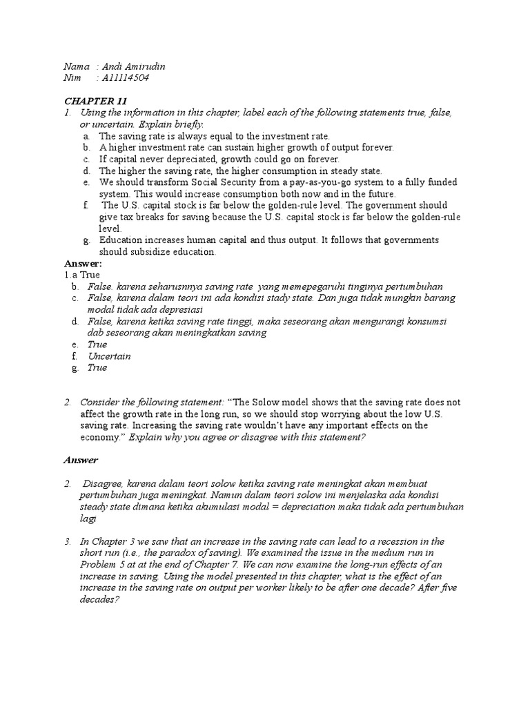 Chapter 11 Dan 12 | PDF | Real Gross Domestic Product | Economic Growth