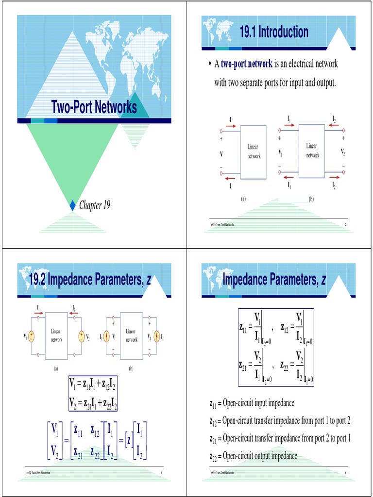 Ch19 Two-Port Networks | PDF