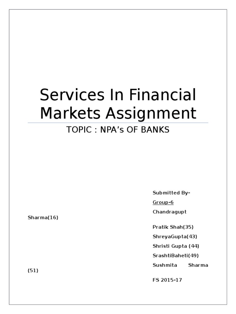 NPA of Indian Banks | PDF | Banks | Debt