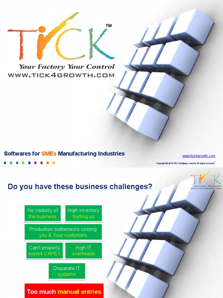 TICK Software For Inventory Control & Production Management | PDF ...