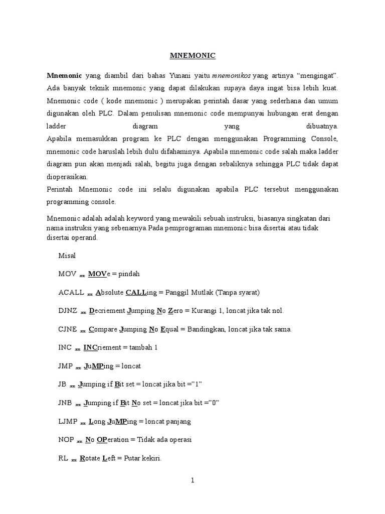 Apakah Mnemonic Itu | PDF | Teknologi & Rekayasa