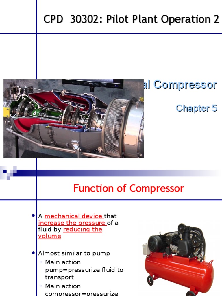 Chapter 5 Centrifugal Compressor | PDF | Gas Compressor | Pump