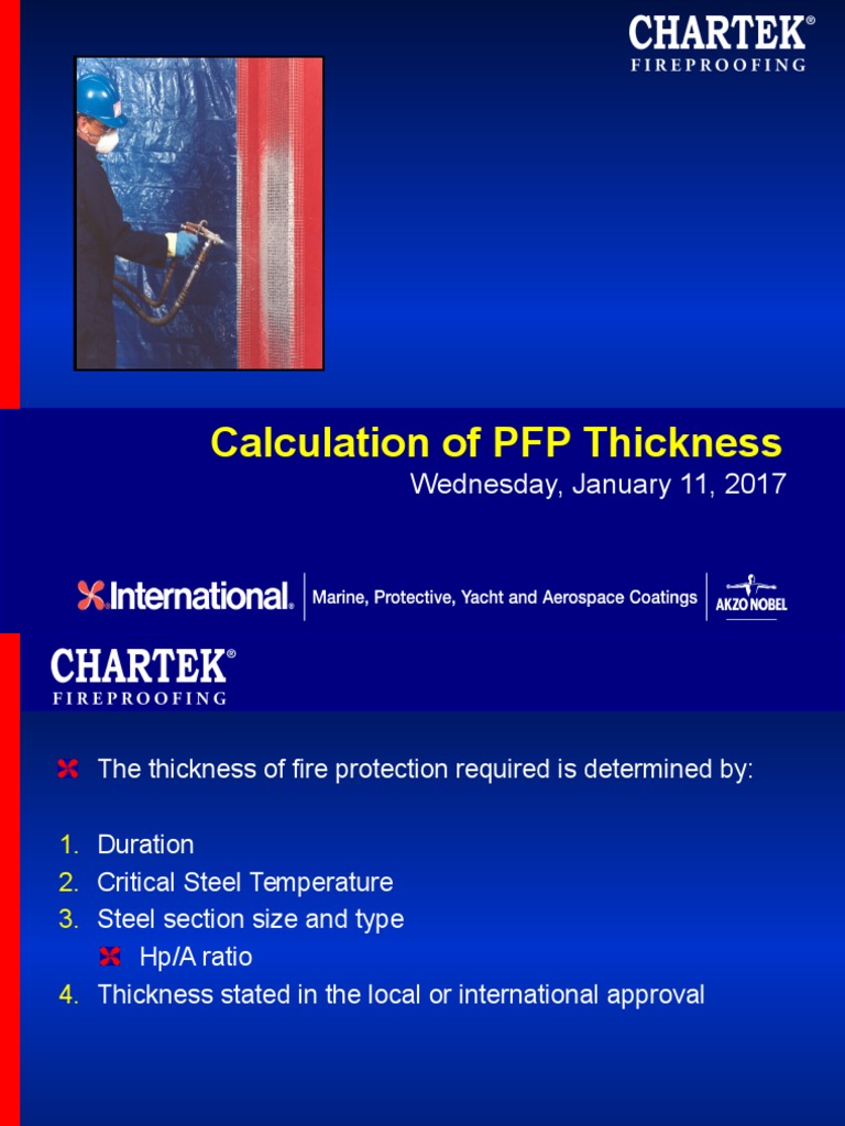 7.3 Calculation of PFP Thickness | PDF