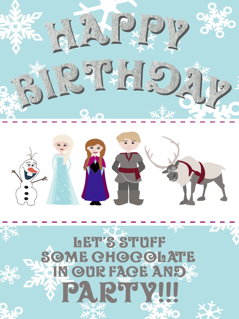 Frozen Party Printables Silver | PDF | Cooking, Food & Wine | Wellness