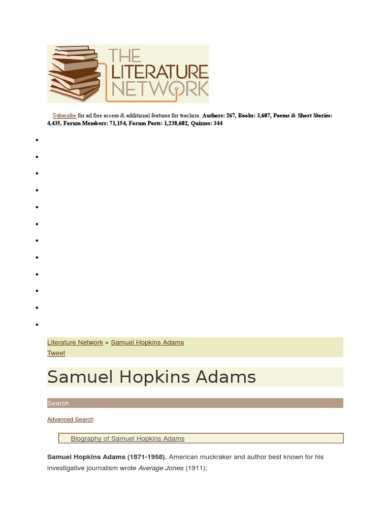 Samuel Hopkins Adams | PDF