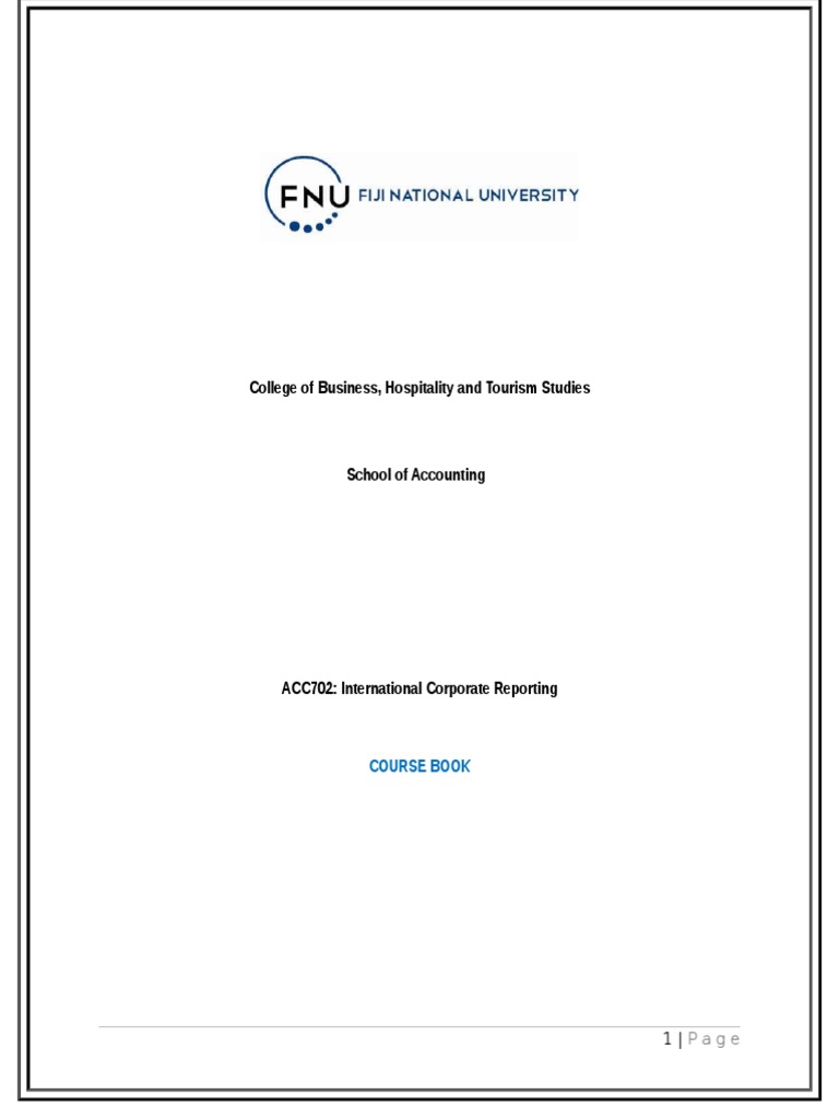 ACC702 Course Material & Study Guide | PDF | International Financial ...