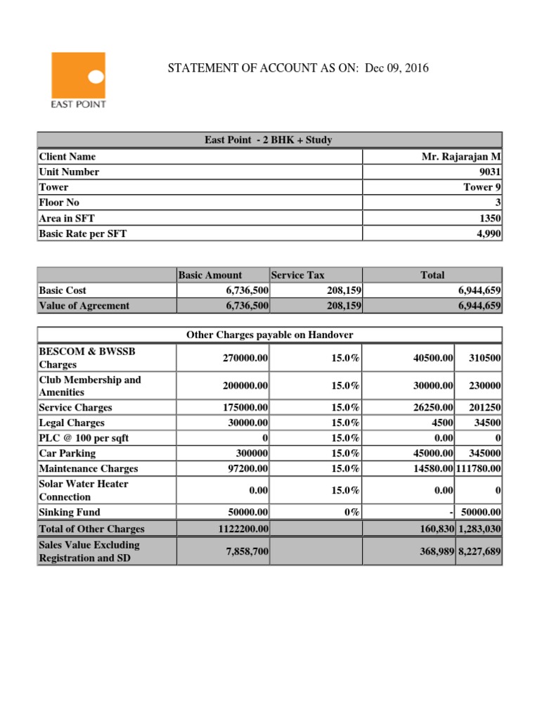 StatementOfAccount - 9031 | PDF | Business | Technology & Engineering