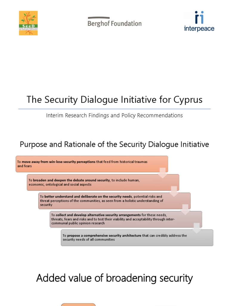 Cyprus Security Dialogue Initiative Insights | PDF | Cyprus | Turkey
