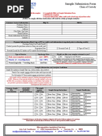 SGS Sample Submission Form | PDF