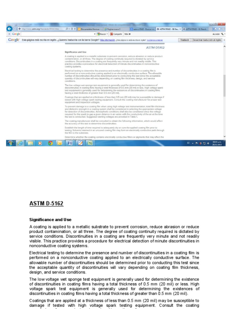 Astm D 5162 | PDF | High Voltage | Coating