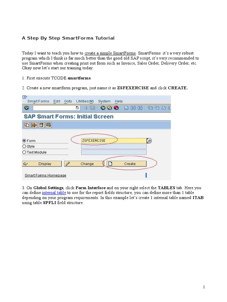 A Step by Step SmartForms Tutorial | PDF | Icon (Computing) | System Software