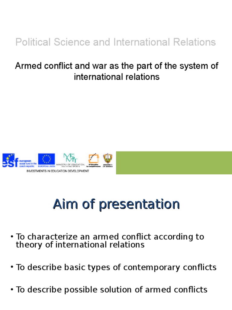 Armed Conflict and War | PDF | International Relations | Peacekeeping